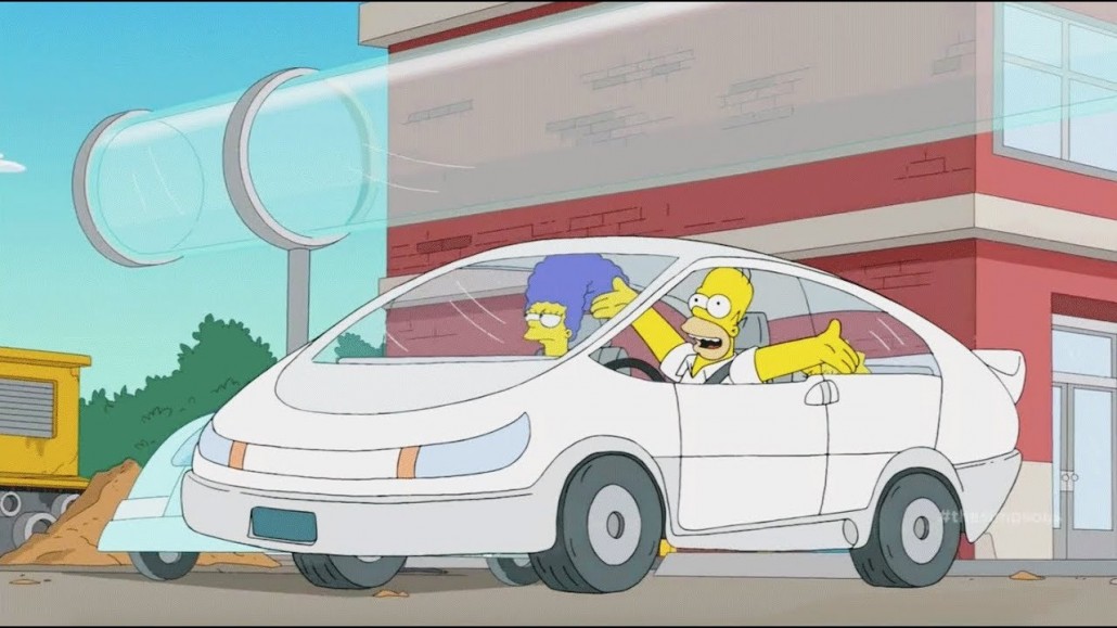 Homer Simpson bekommt einen Tesla Model X